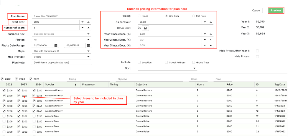 Multi-Year Plans – Arbornote